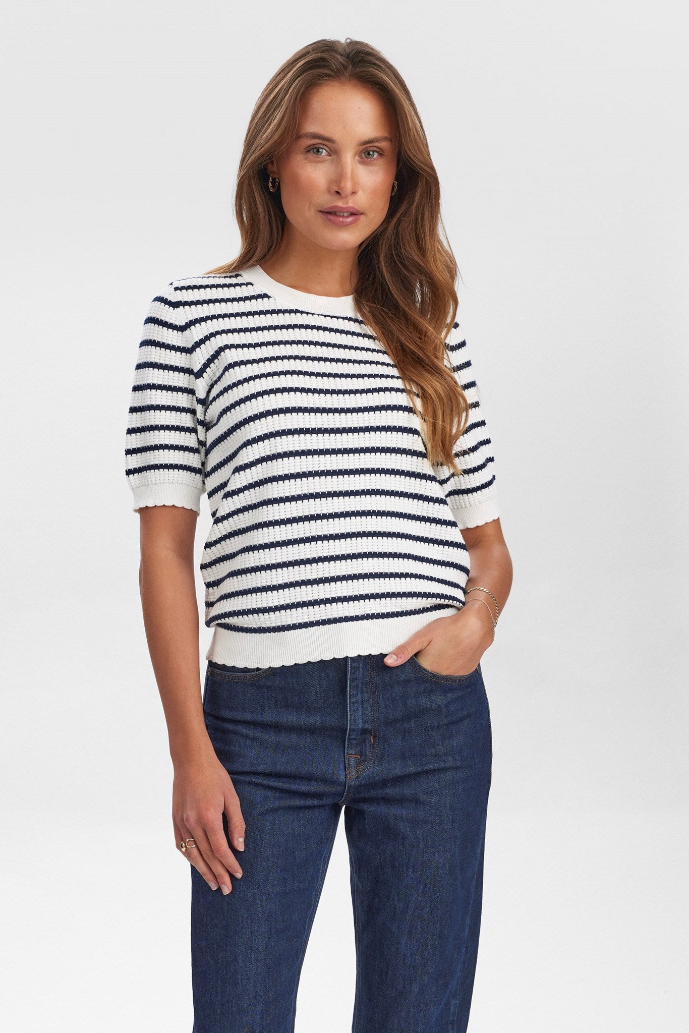 NUNICOLE PULLOVER - GOTS - Dark Sapphire