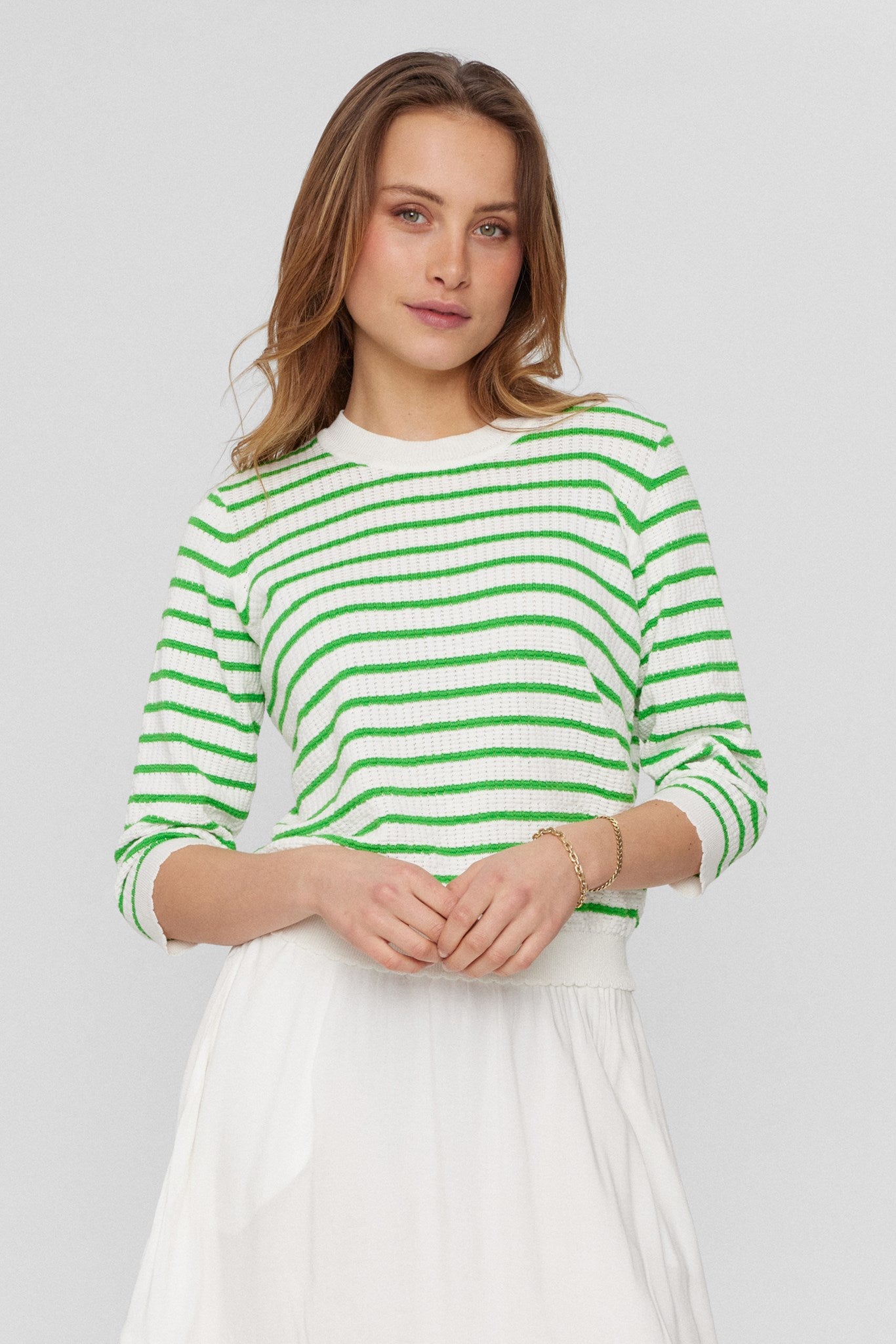 NUNICOLE NEW PULLOVER - GOTS - Classic Green