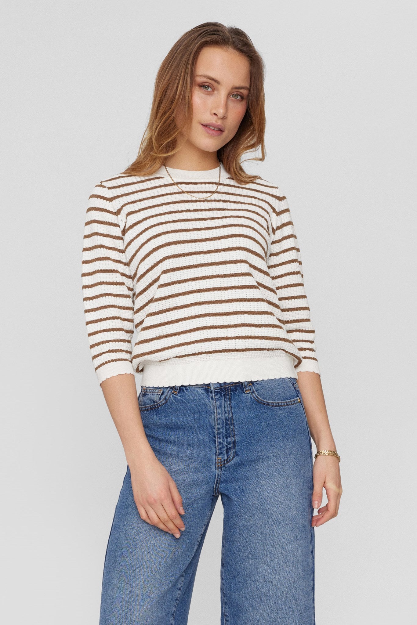 NUNICOLE NEW PULLOVER - GOTS - Kangaroo