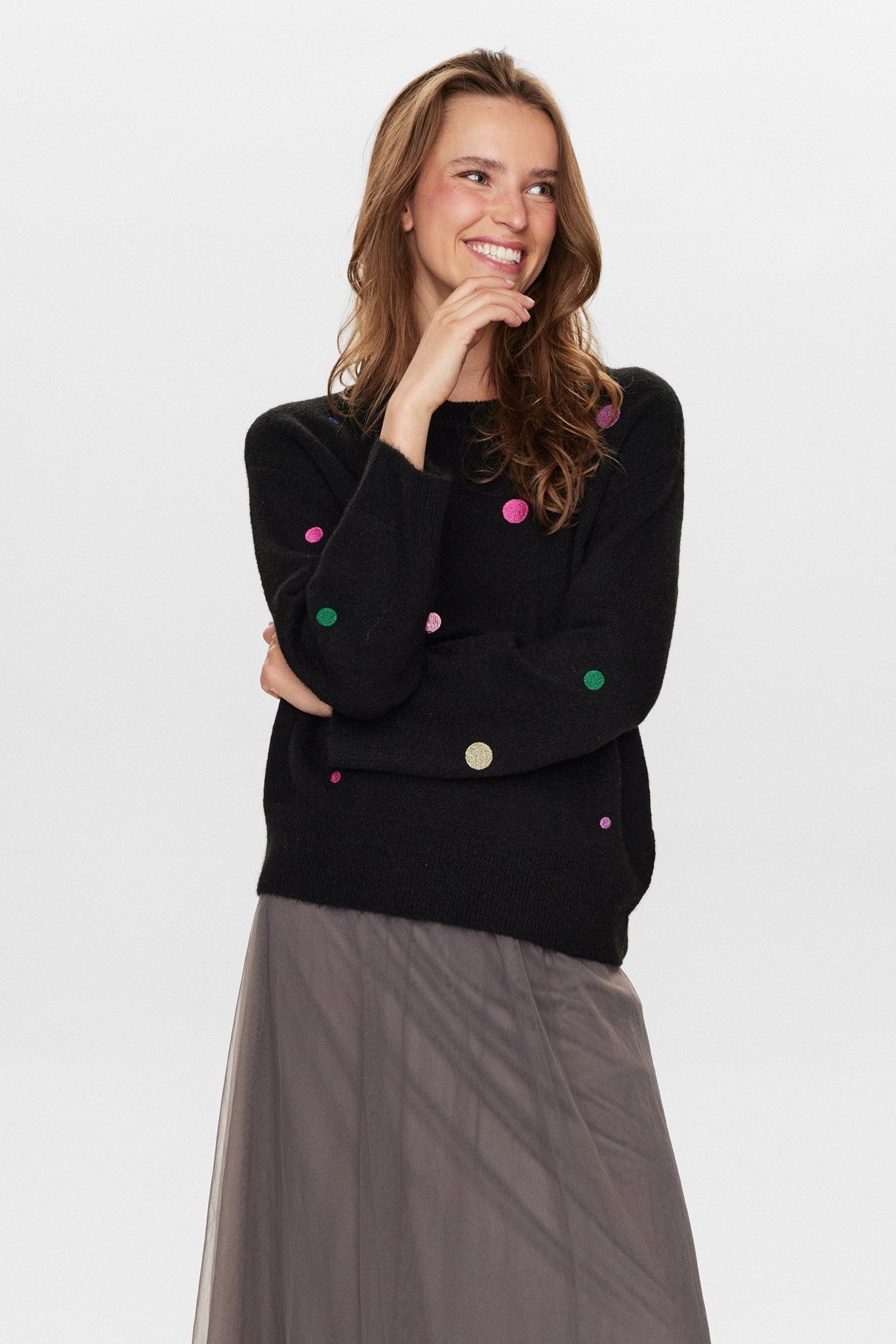 NUJASMINE PULLOVER - Caviar