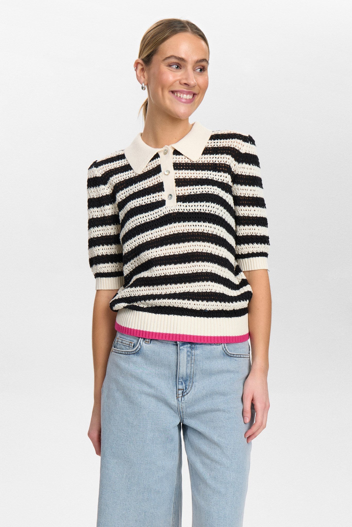 NUVILLIA SS PULLOVER - Caviar