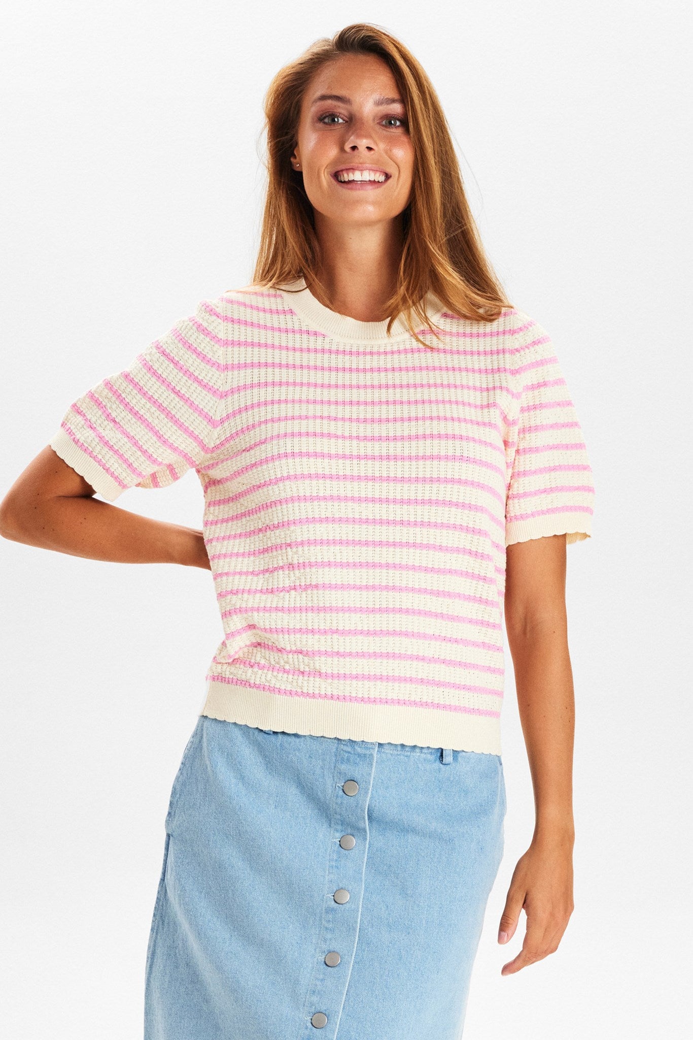 NUNICOLE PULLOVER - GOTS - Begonia Pink