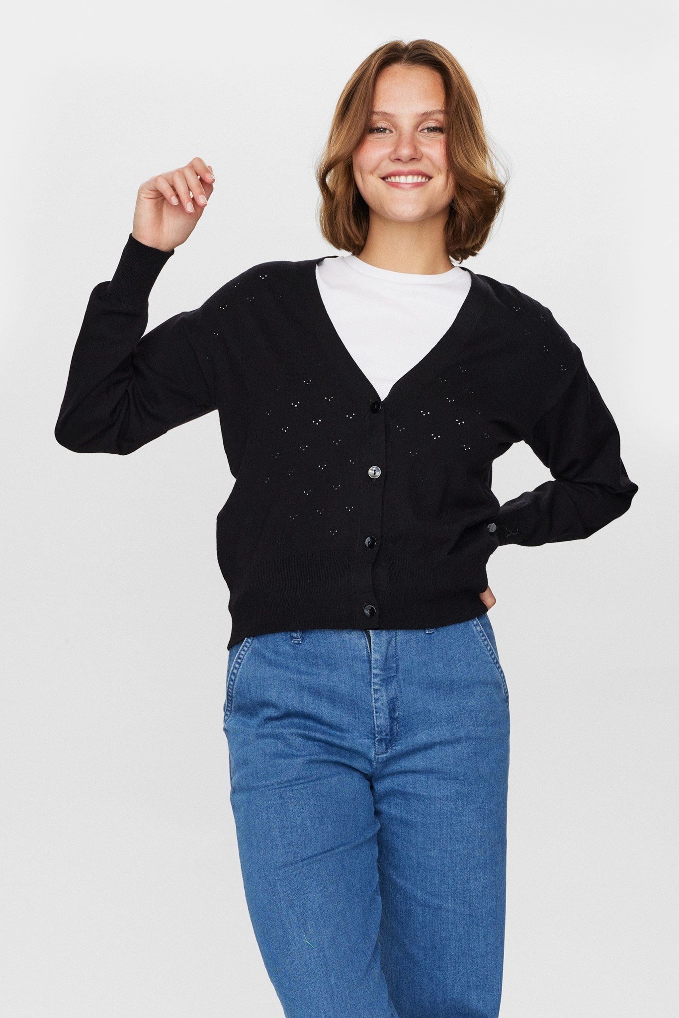 NUEDNA CARDIGAN - Caviar