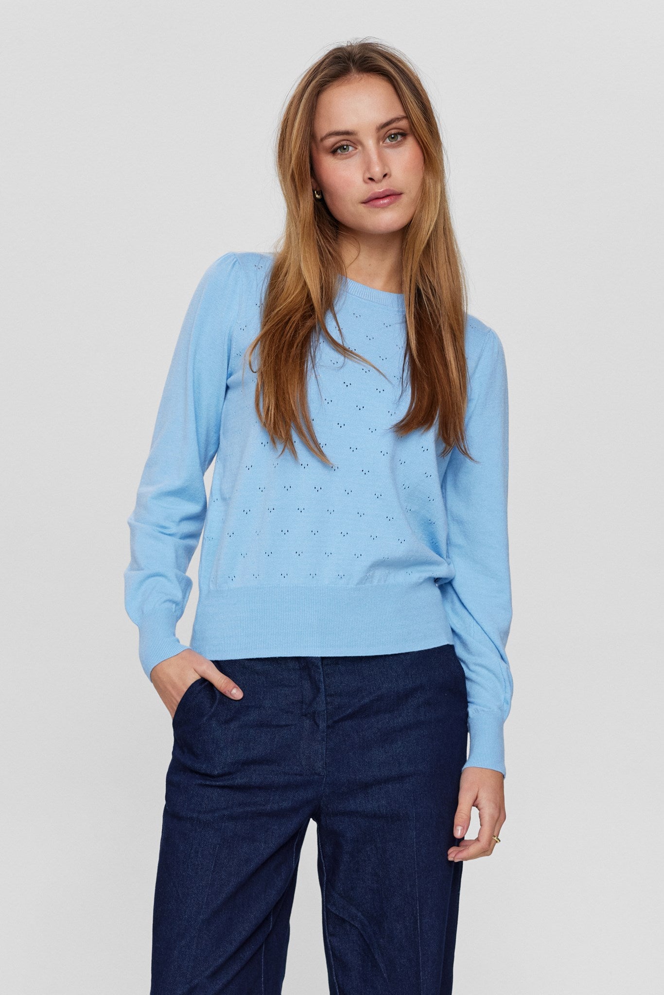 NUEDNA PULLOVER - Powder Blue