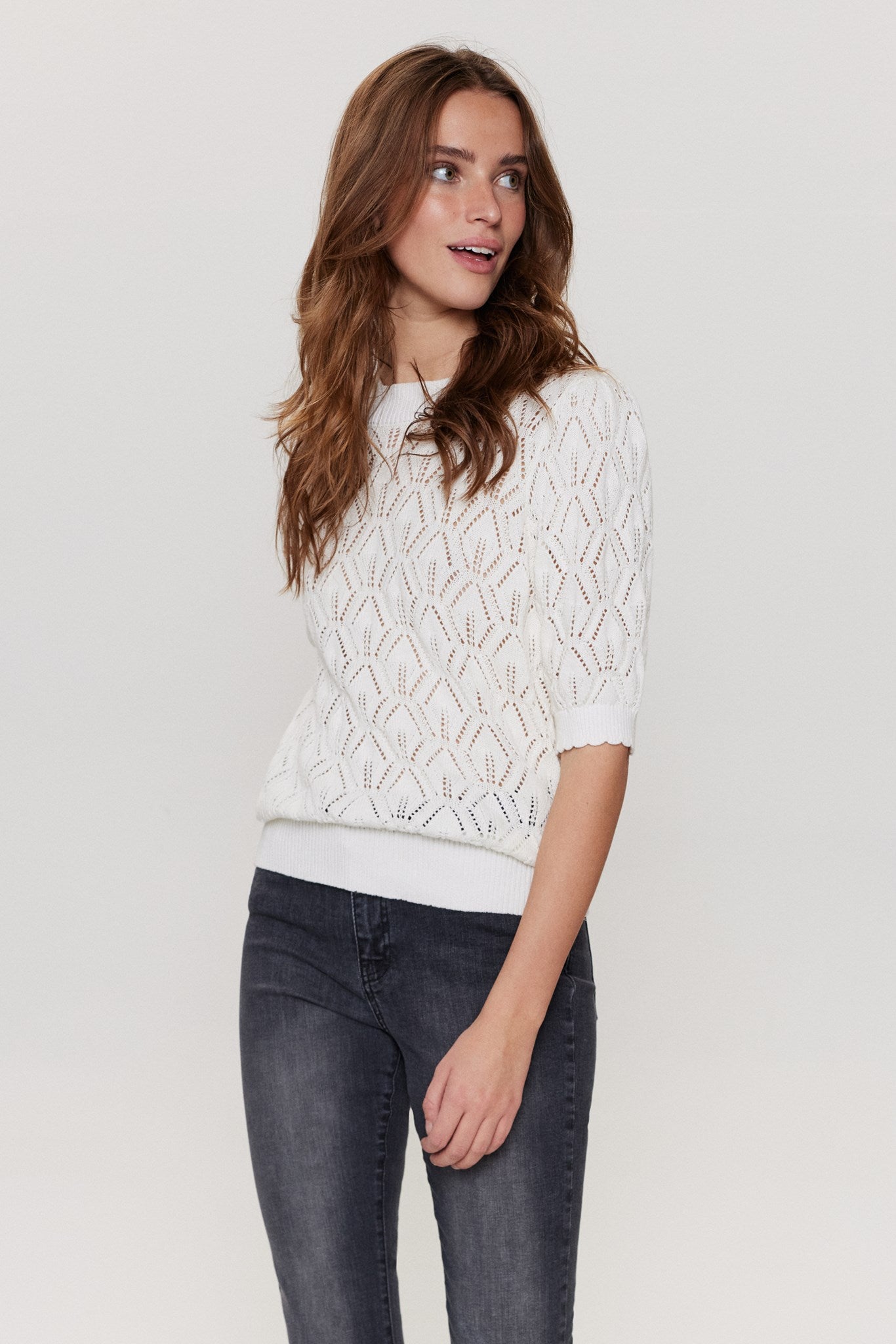 NUNICKA PULLOVER - Cloud Dancer