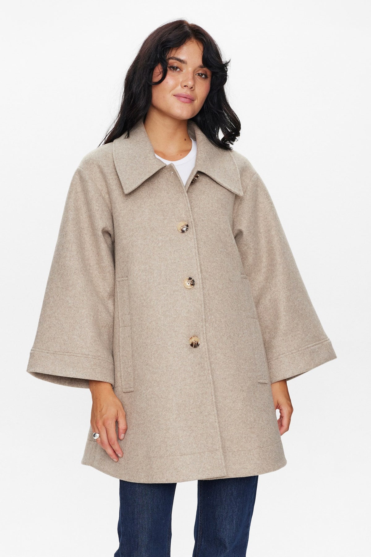 NUKIMBERLY COAT - Sesame Melange