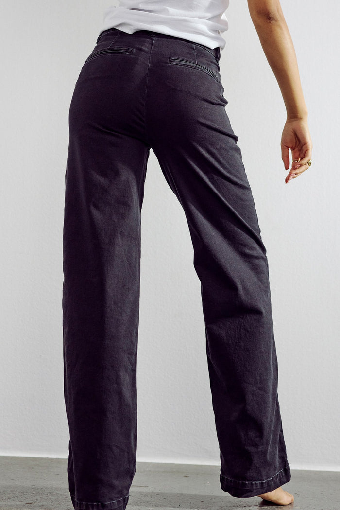 NUAMBER PANTS X LONG BLACK - Caviar