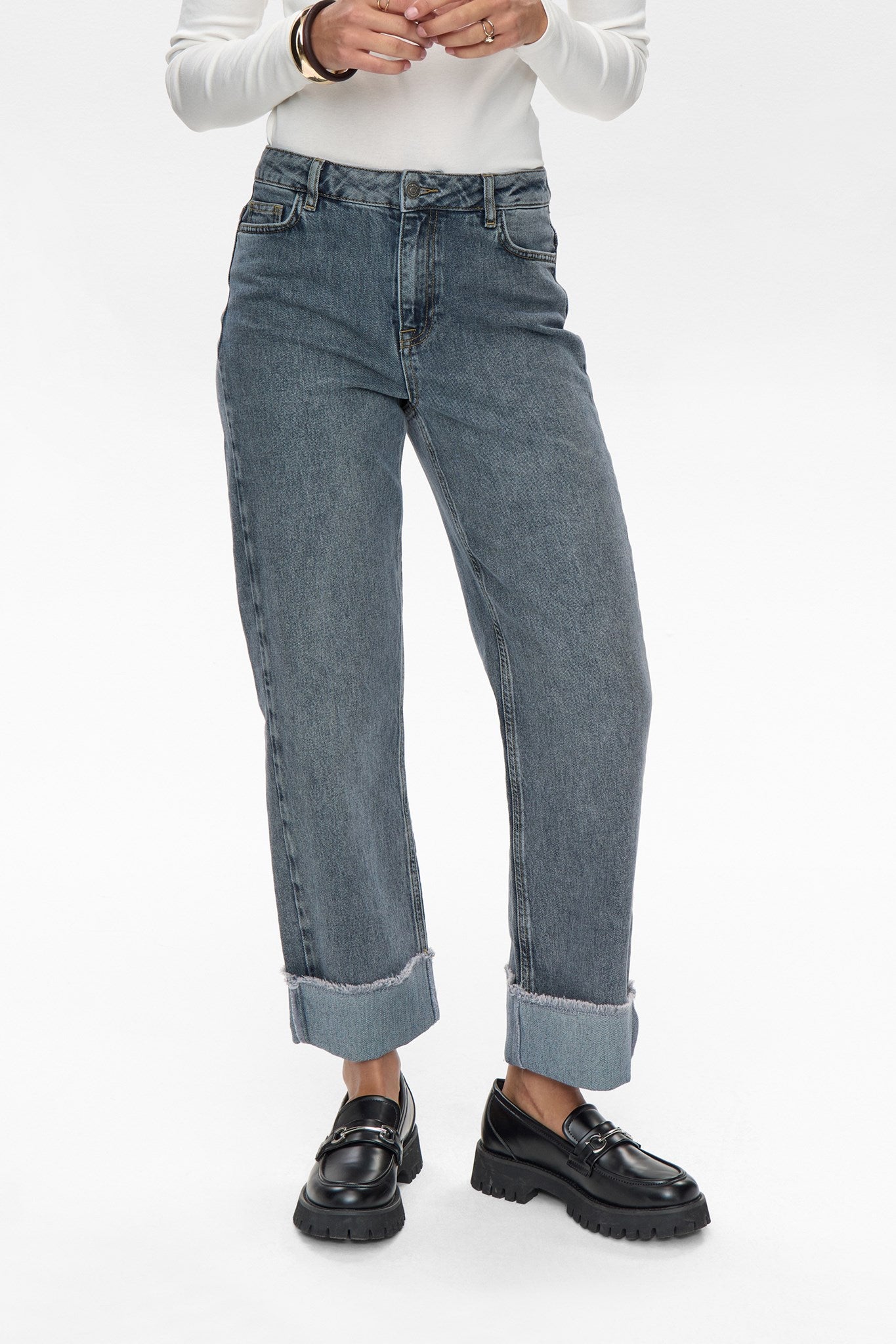 NUTORONTO JEANS - Med. Blue Washed Denim