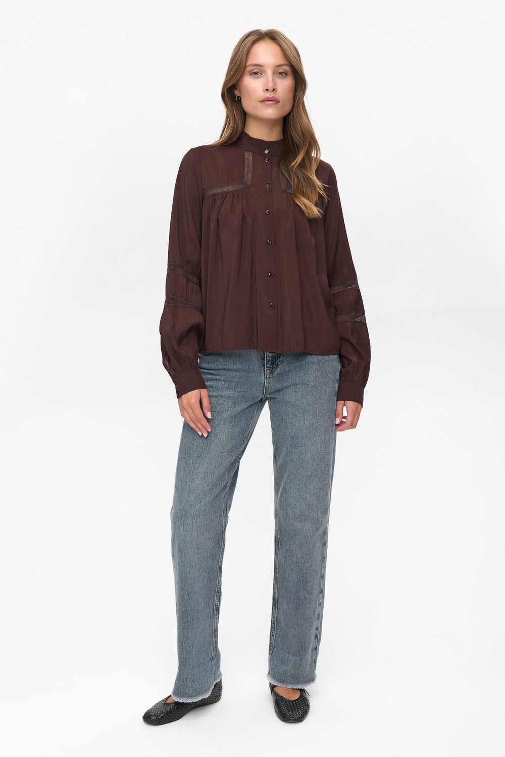 NURIKA SHIRT - Black Coffee