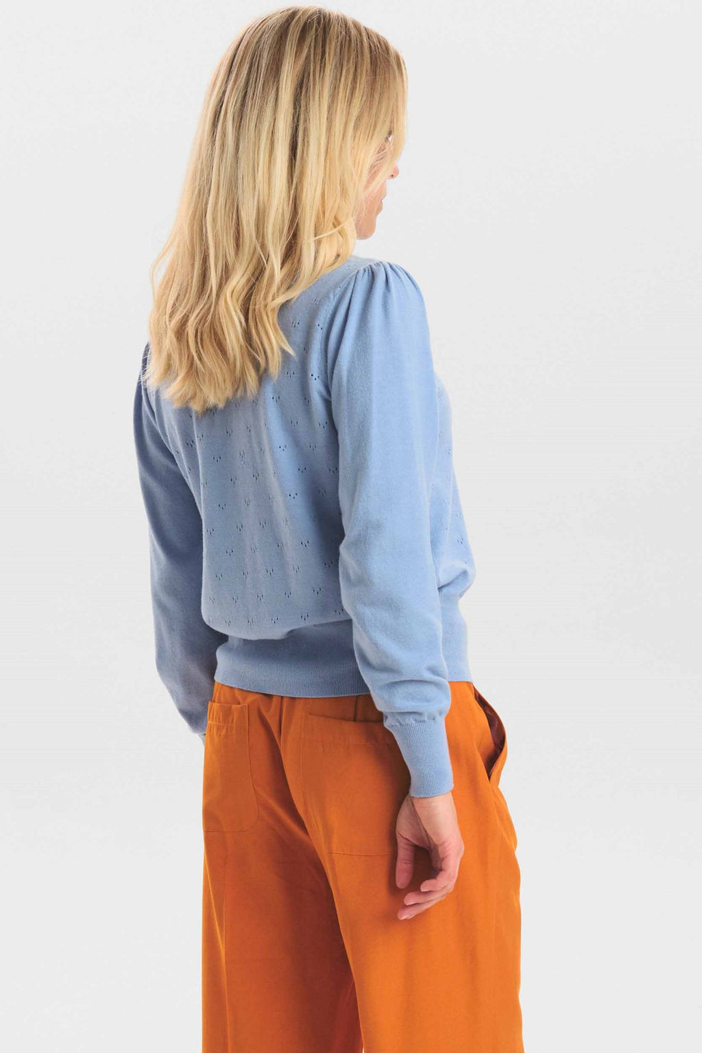 NUEDNA PULLOVER - Bel Air Blue – Numph COM