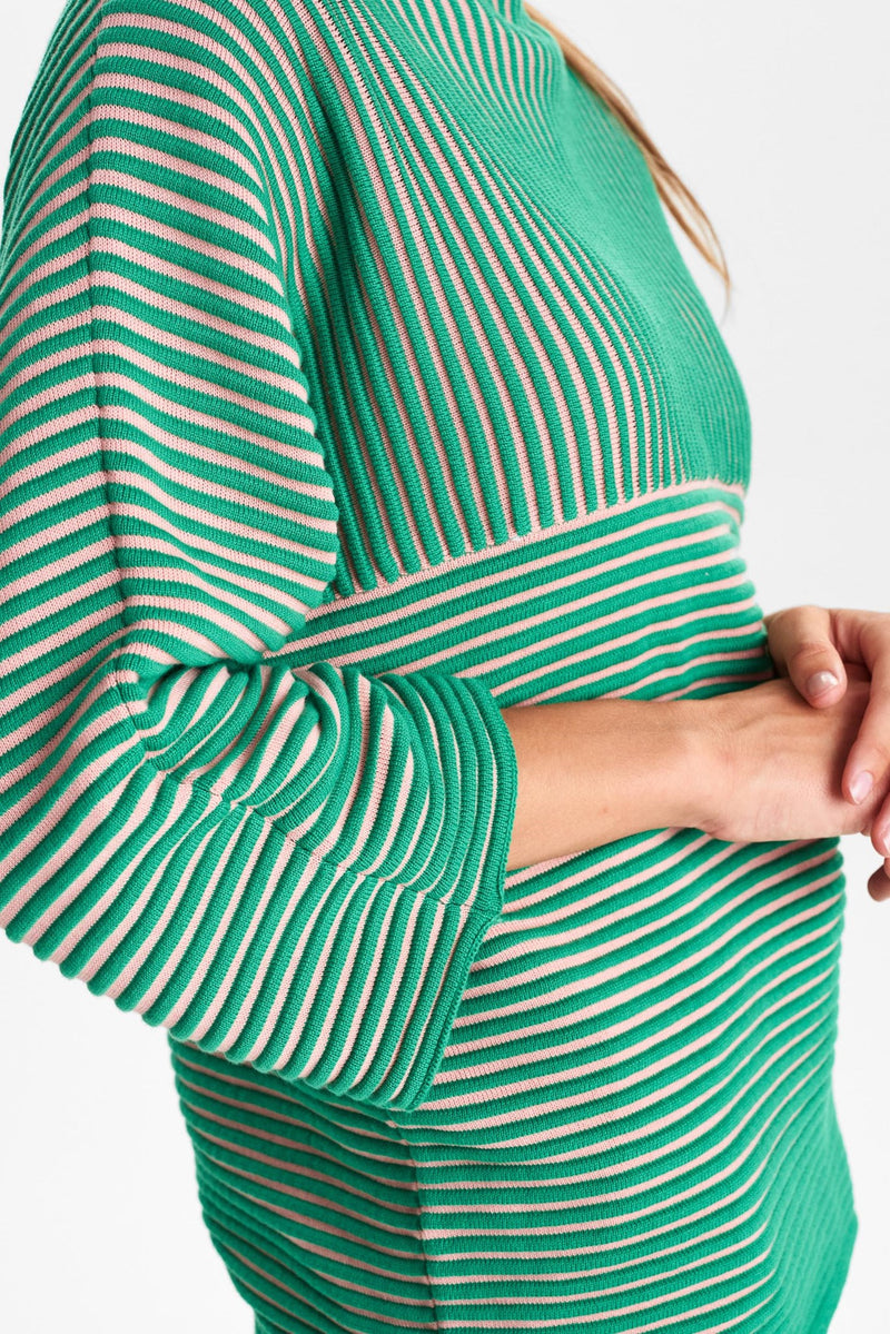 NUIRMELIN STRIPE PULLOVER - Leprechaun – Numph COM
