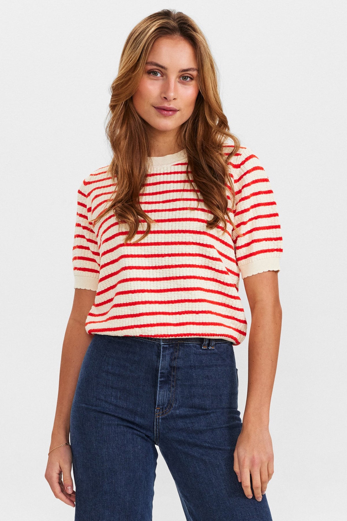 NUNICOLE PULLOVER - GOTS - Cherry Tomato