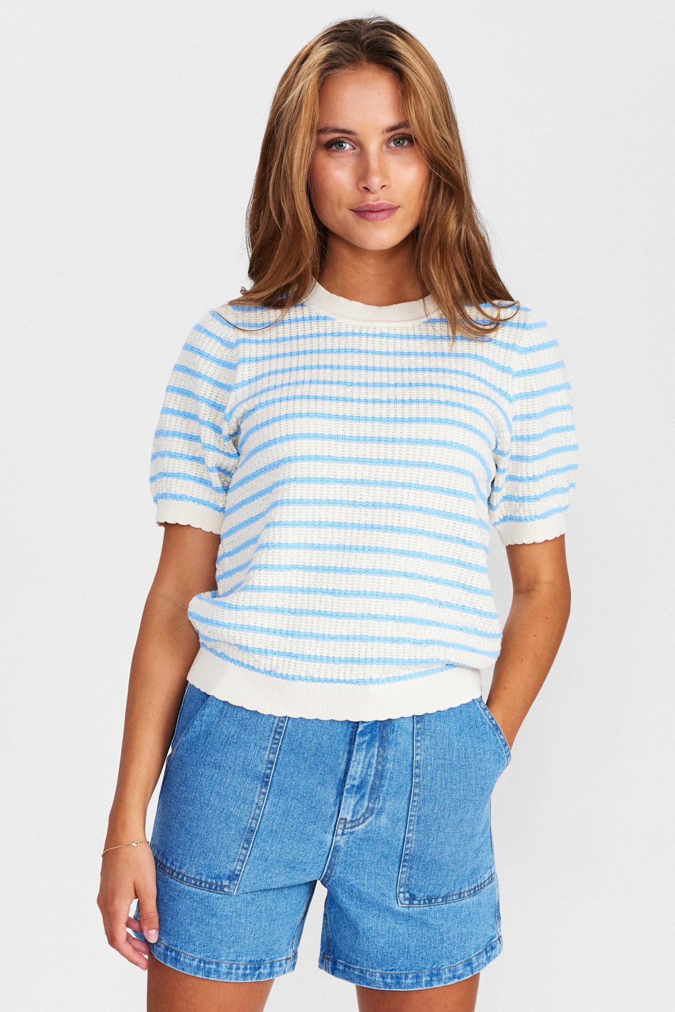 NUNICOLE PULLOVER - GOTS - Bonnie Blue