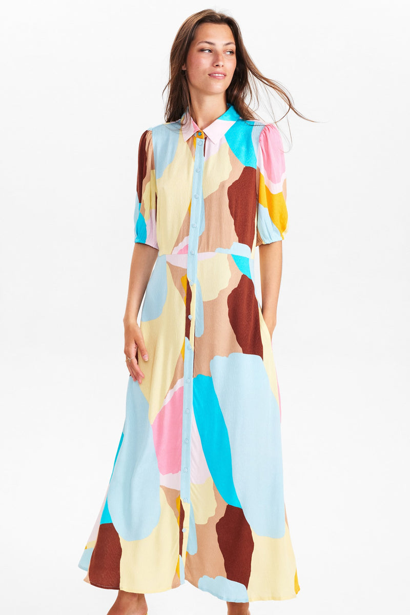 NUZIGGIE SARA DRESS - Crystal blue