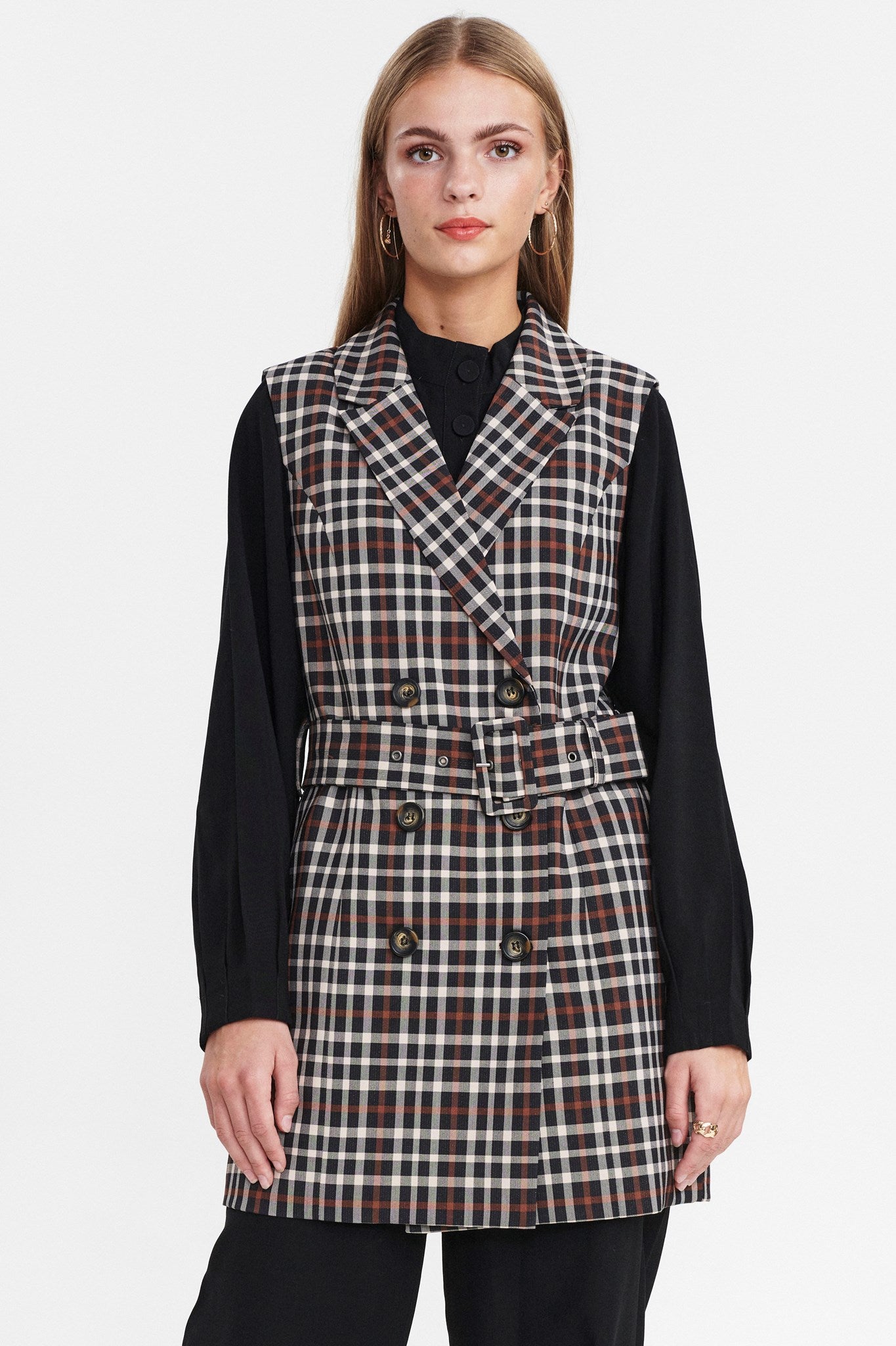 SISCARLETT VEST - Caviar